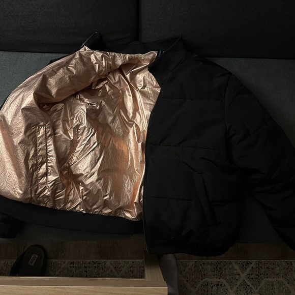Express | Jackets & Coats | Double Sided Black And Golden Express ...